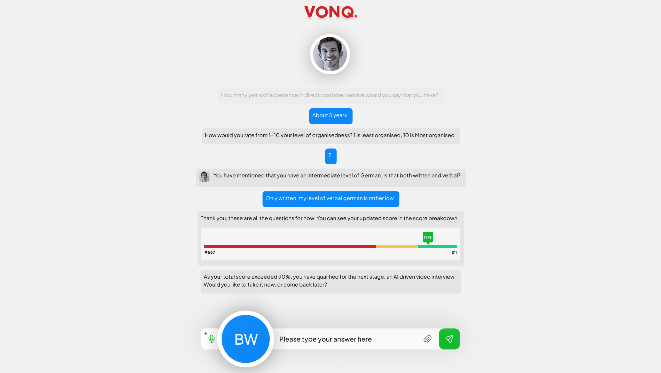Candidate Support Agent - VONQ